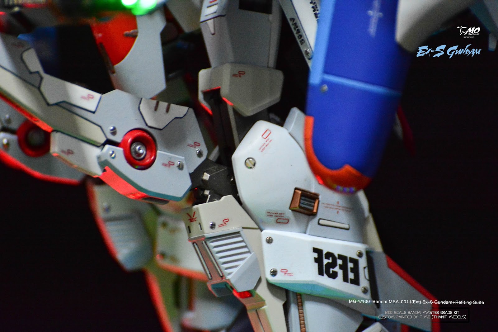 GUNDAM GUY: MG 1/100 Ex-S Gundam 'Refit Suit' - Customized Build w/ LEDs