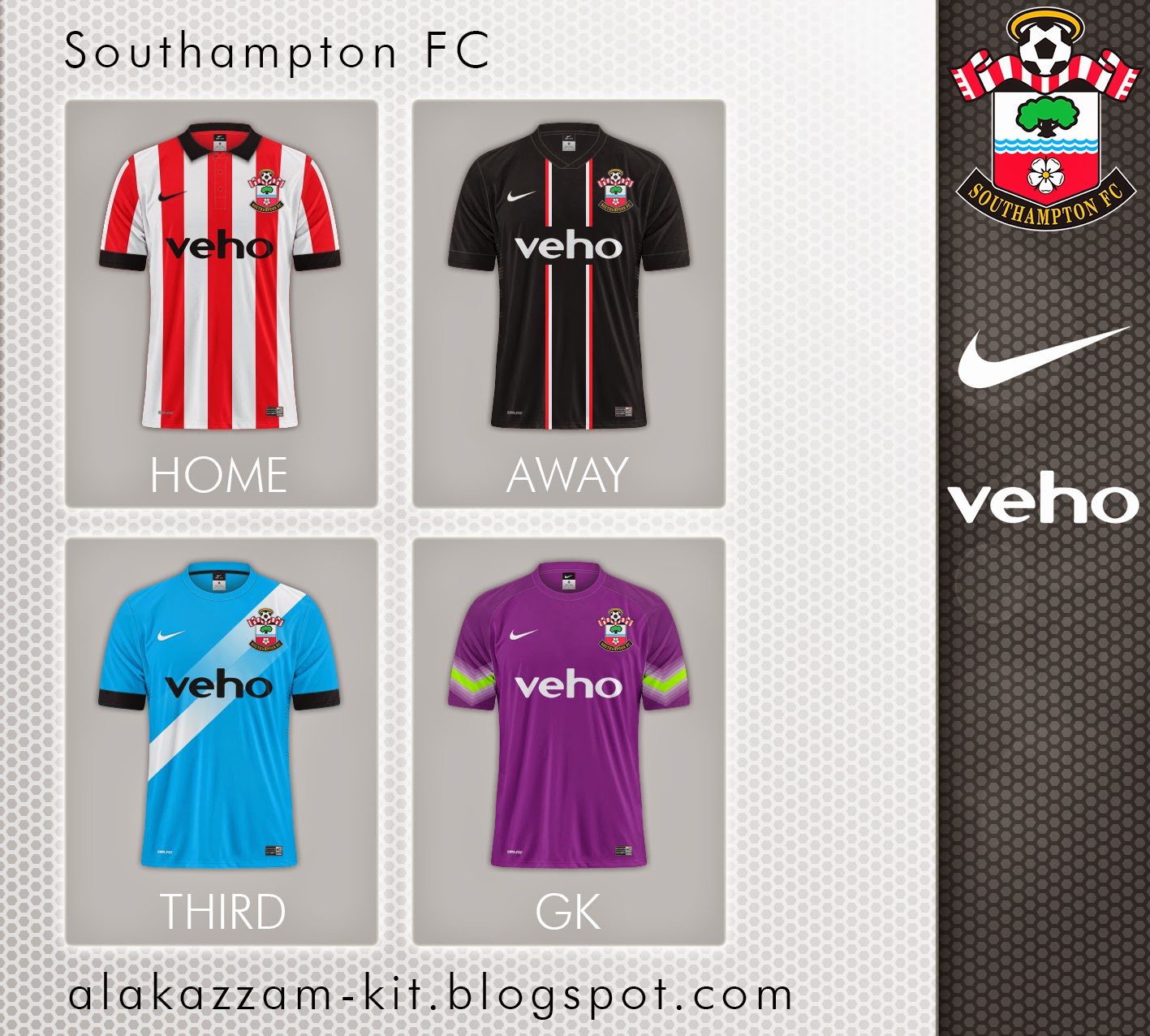 Southampton FC Fantasy Home, Away, Third, & GK Kits (Nike ...