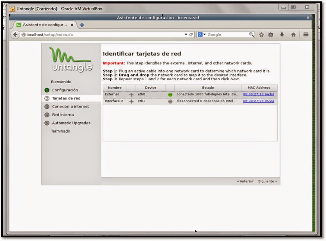 Informática: Instalación de Untangle