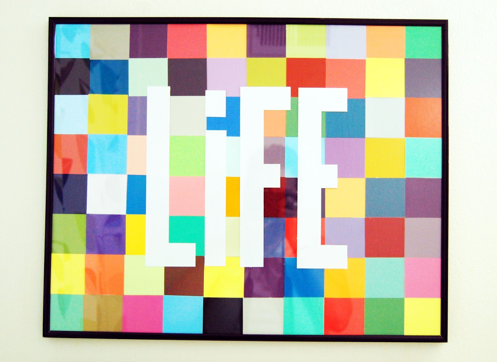 mon makes things: LIFE + LOVE: Paint Chip Art