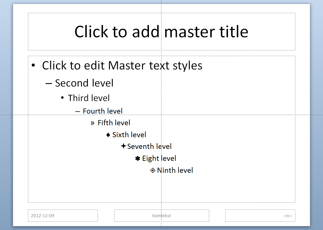 Luc's PowerPoint blog: Increase your outline levels in PPT 2010