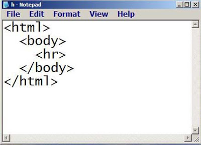 การสร้างเว็บไซต์ด้วย HTML,สอนภาษา HTML: ขีดเส้นคั่นระหว่างหน้า