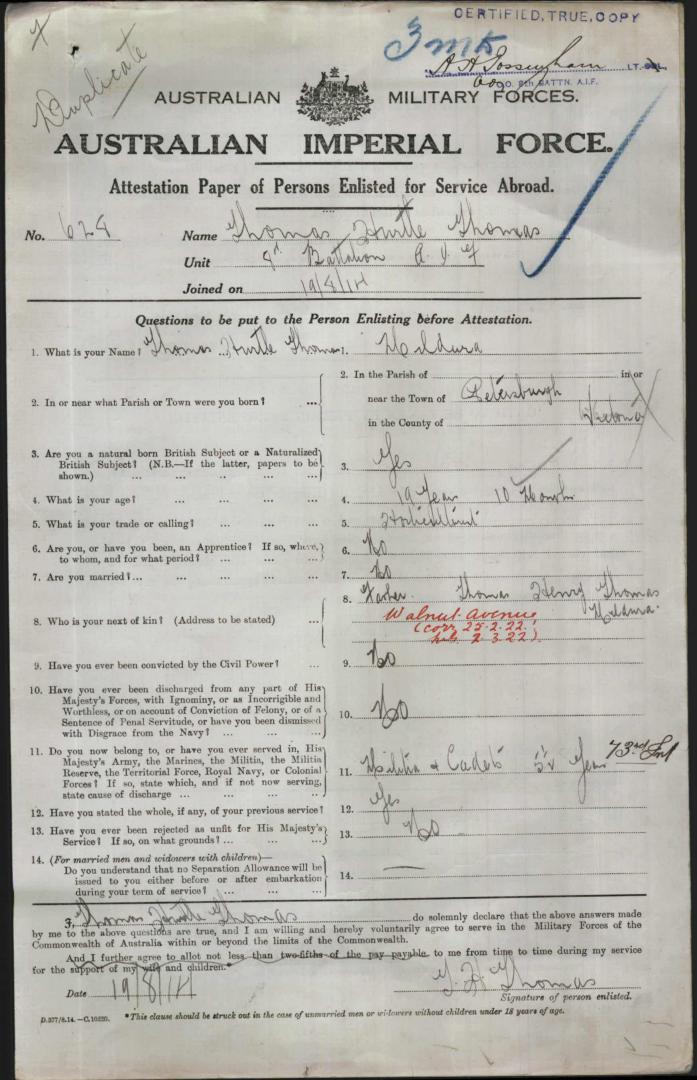 Lemnos Gallipoli Commemorative Committee Inc: Lemnos Hero - Mildura's ...