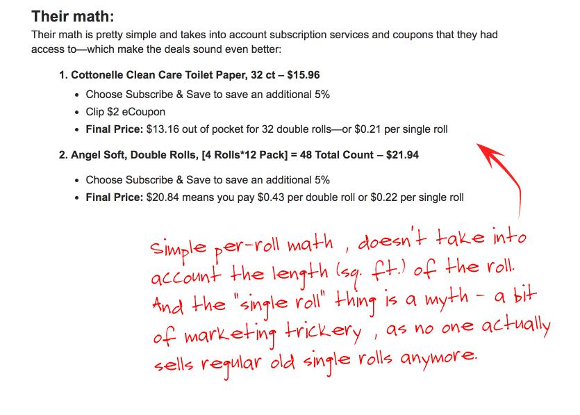 101 Budgeting tips: Toilet Paper Math