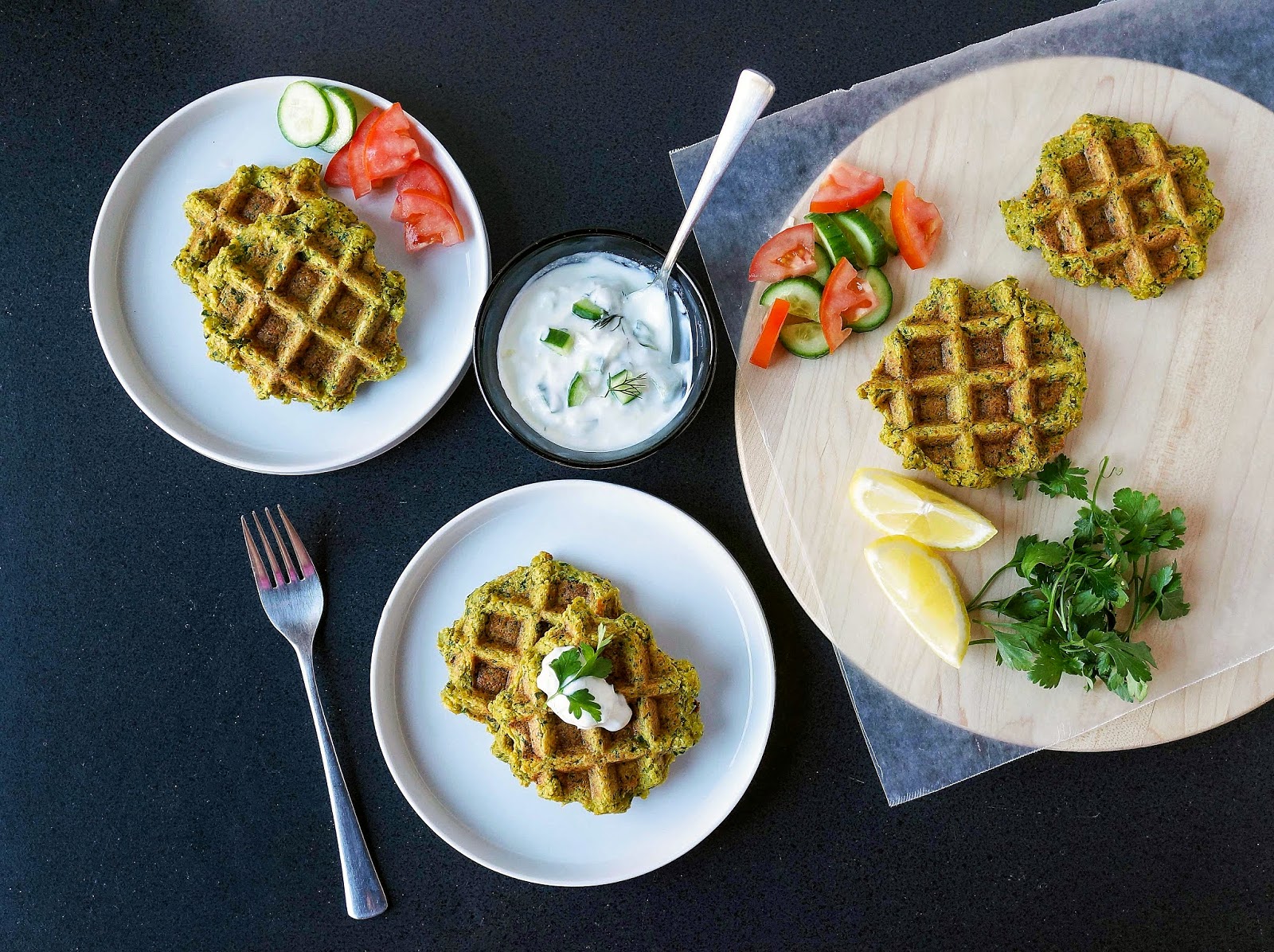 Miss Hangrypants: Falafel Waffles and Tzatziki