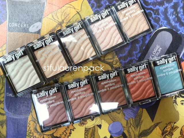 Hi. I'm Lauren.: Sally Girl Eyeshadow Haul & Swatches