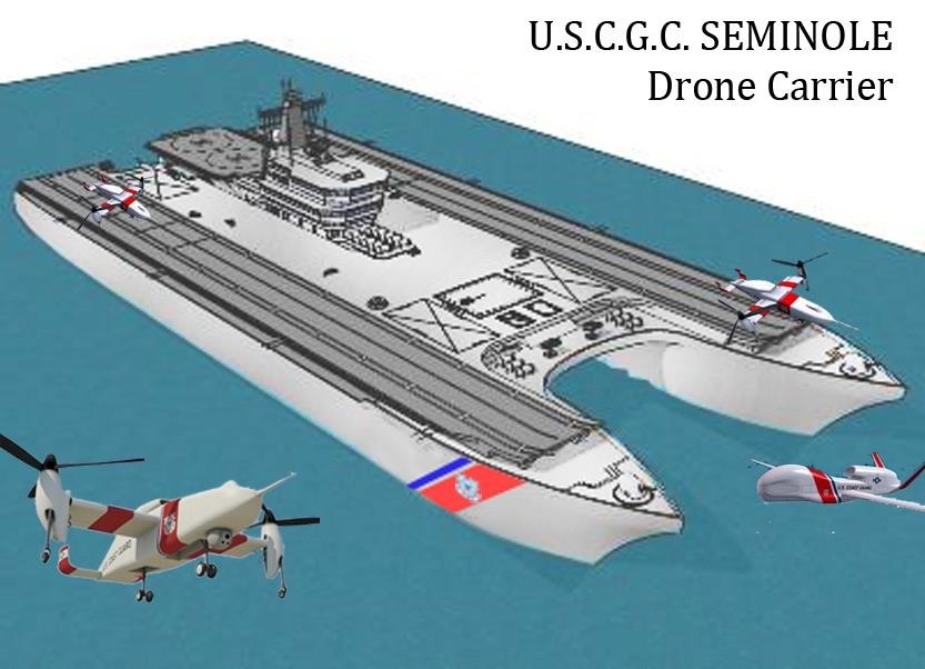 Next Big Future: Drone Carrier Naval Ship Designs