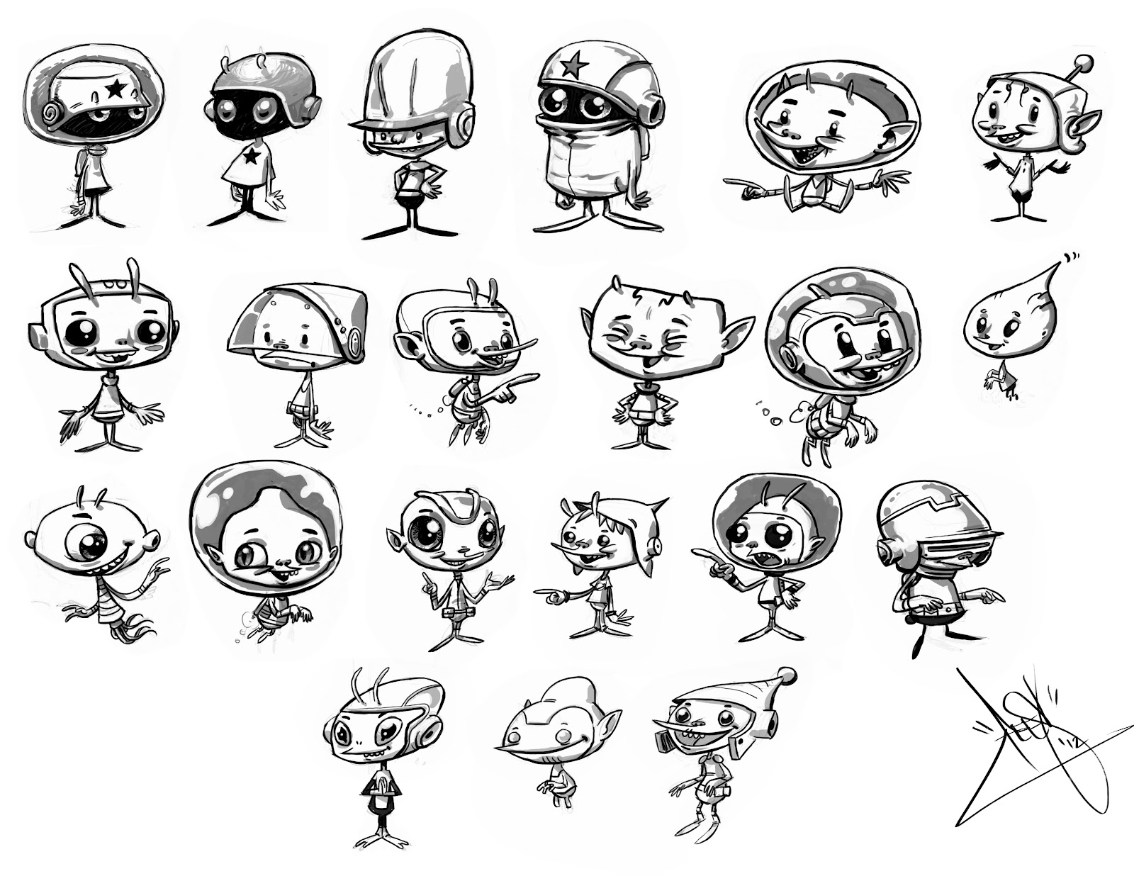 Attack of the Killer ZEES: Alien sheet