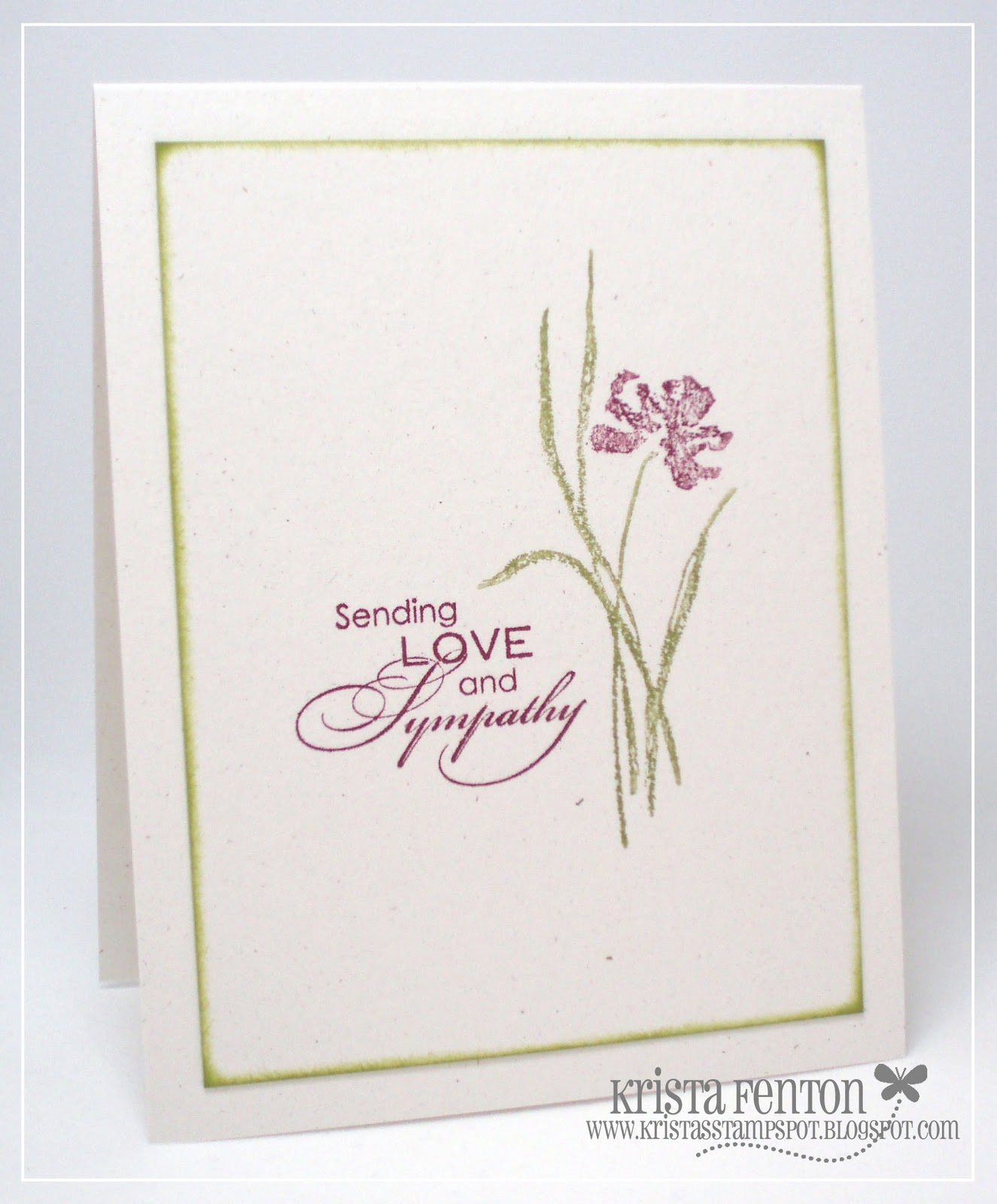 Krista's Stamp Spot: Clean & Simple Sympathy