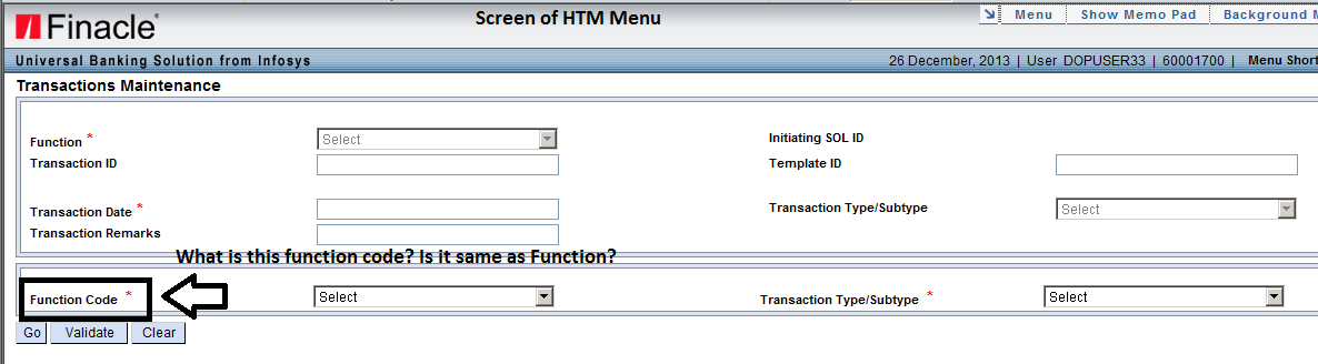 Finacle Training Lesson 4 [Function] - India Post Updates