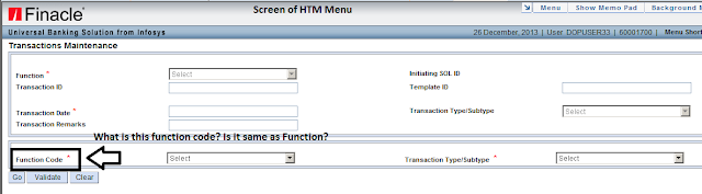 Finacle Training Lesson 4 [Function] - India Post Updates