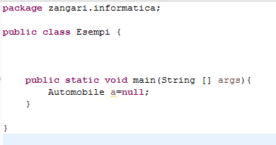 Appunti universitari: Rappresentazione di oggetti in java
