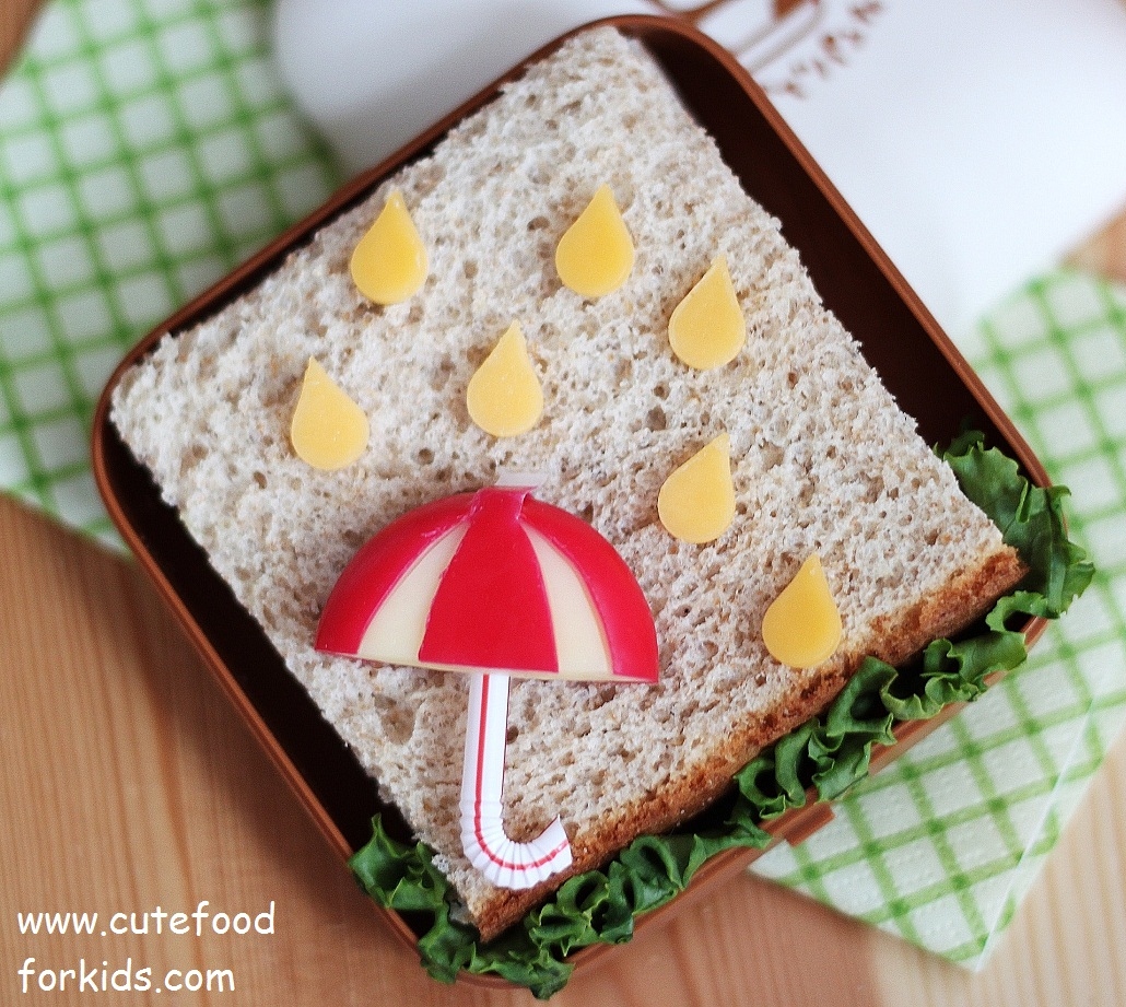 Cute Food For Kids?: Easiest Party Food: Babybel Umbrellas