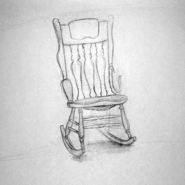 BYUH Drawing: Rocking Chair