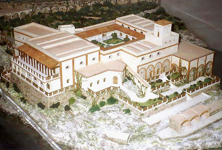 Reconstruction model of Villa Pollius Felix (aka villa Limona) located ...