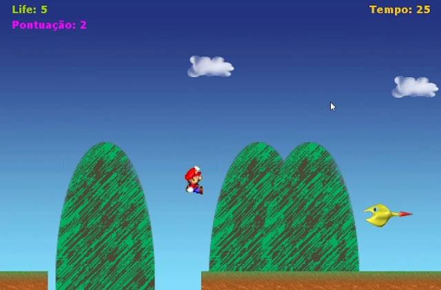 Games do Aurélio(feitos em JAVA): Meu novo jogo: Super Mario Waured