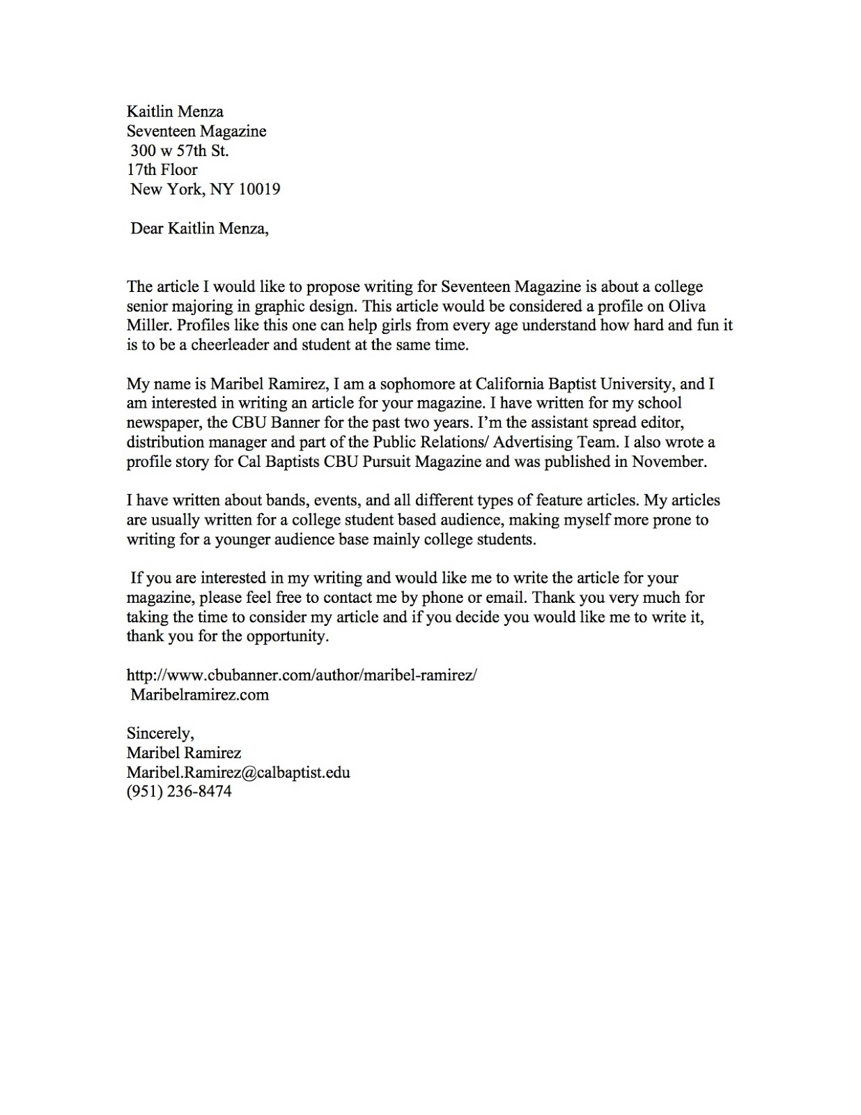 Applied Journalism Production: Freelance assignment 3