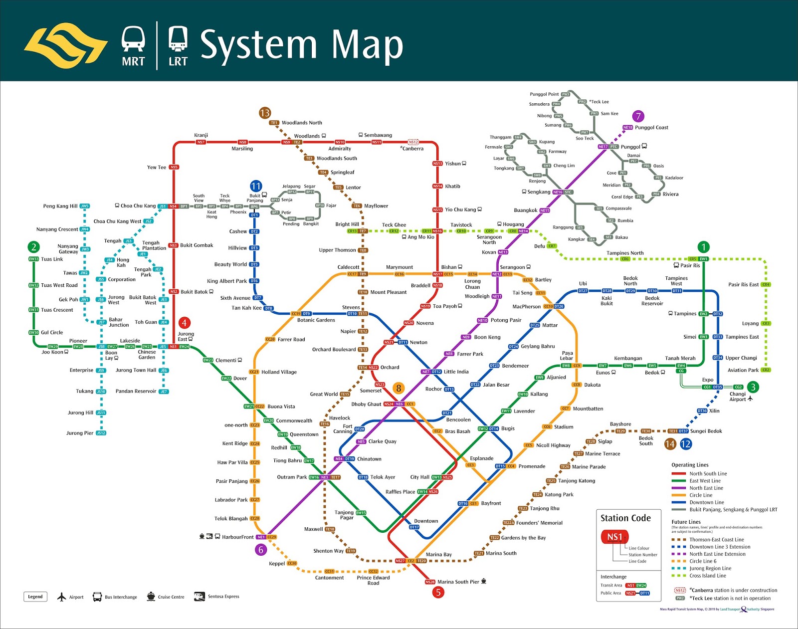 MRT Map by 2030 - TheFinance.sg