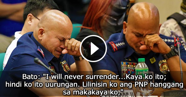 PNP Chief 'Bato' Cries During Senate Hearing Over Erring Cops