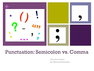 Semicolon vs the Comma