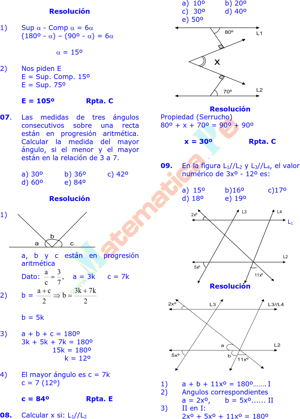 SEGMENTOS Y ÁNGULOS PROBLEMAS RESUELTOS EN PDF