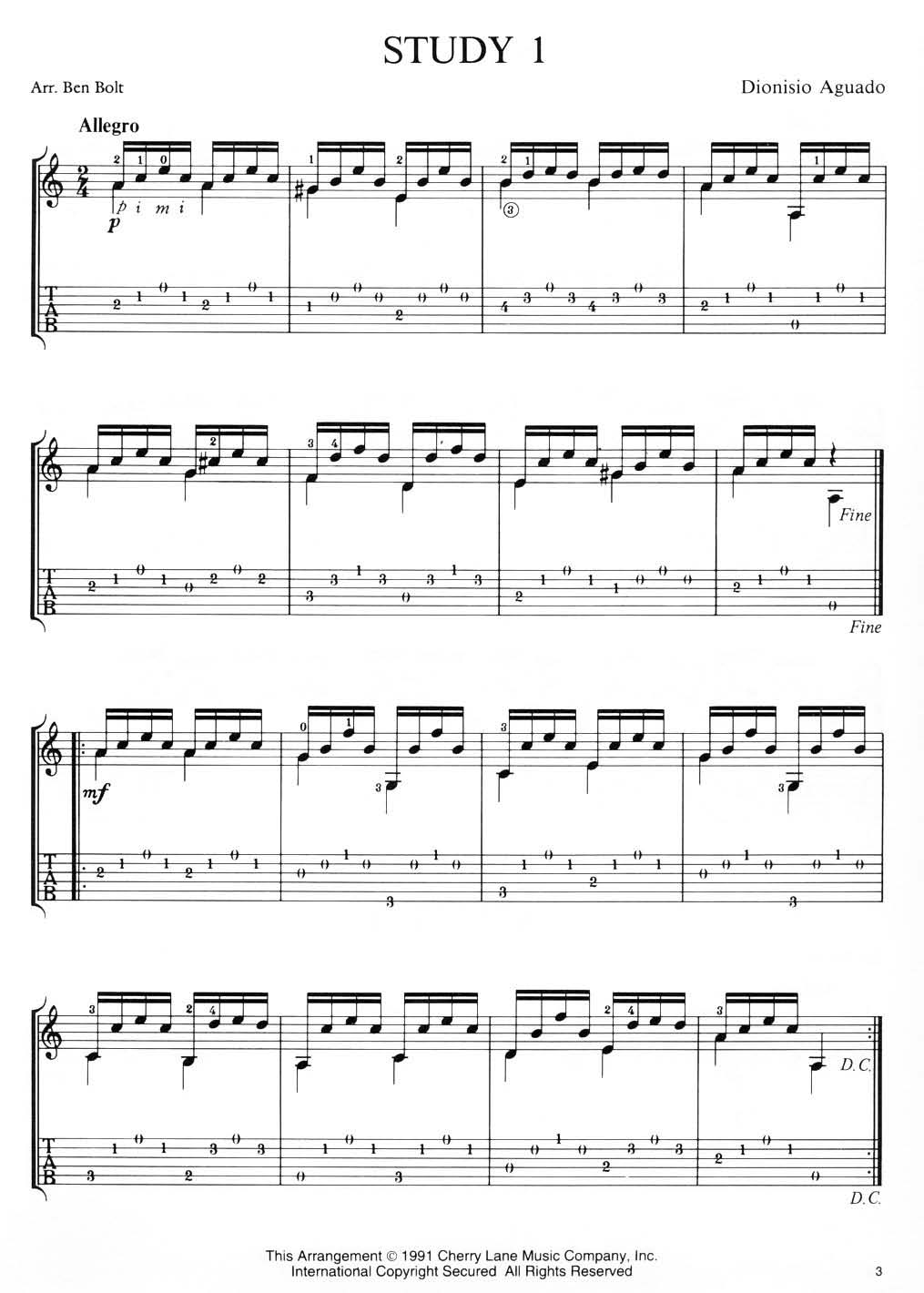 Phoe Aye: 39 Progressive solos for classical guitar with tablature