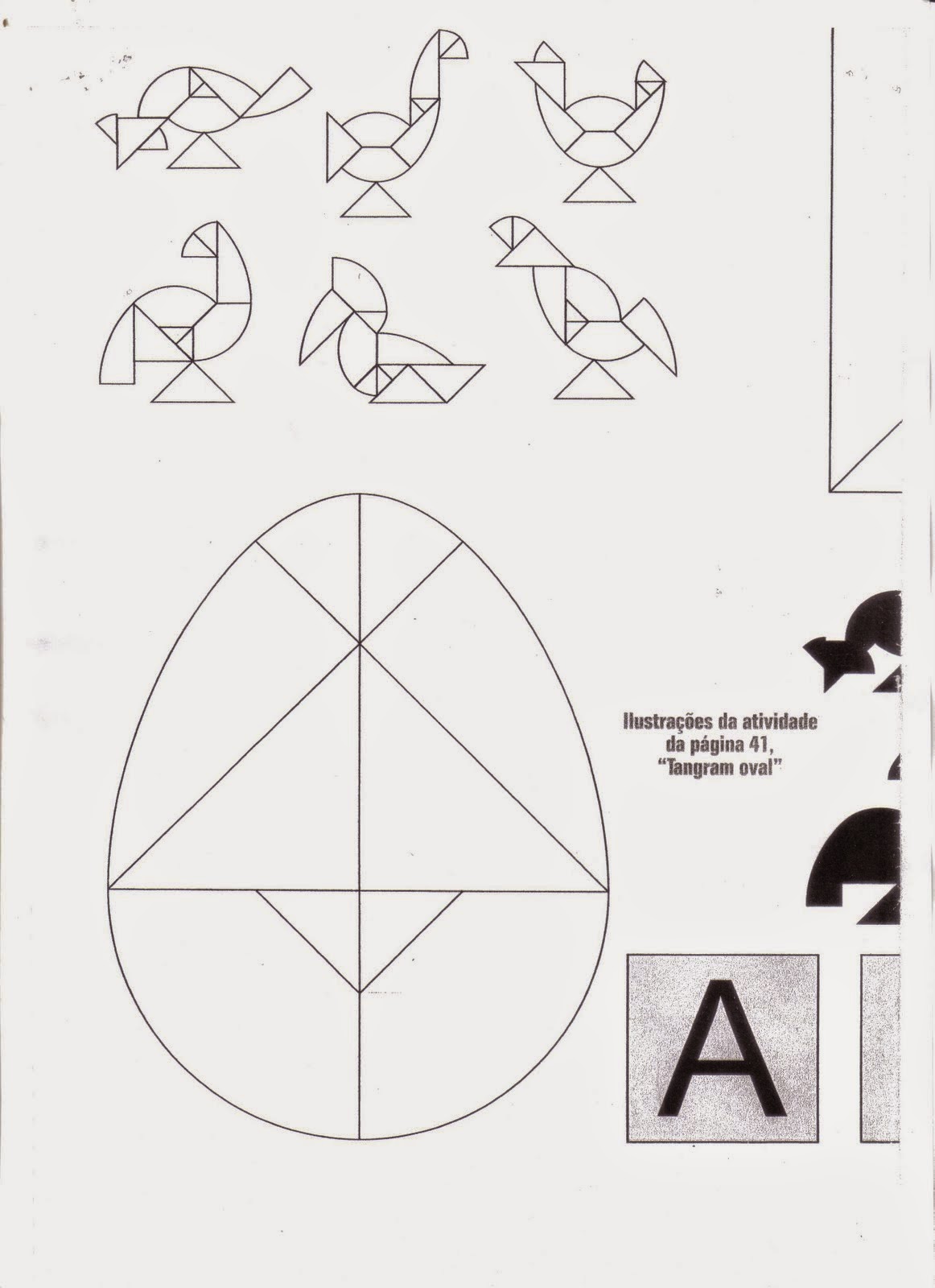 Moldes de tangram oval para imprimir!-ESPAÇO EDUCAR