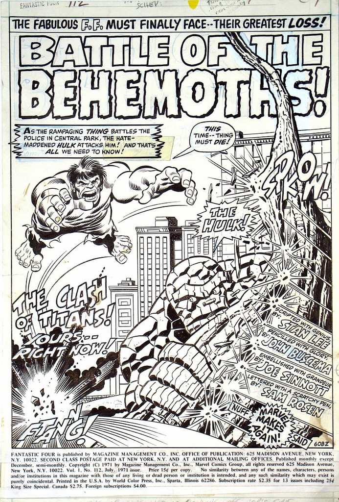 Diversions of the Groovy Kind: Black and White Wednesday: John Buscema ...