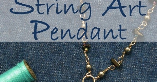 How to Make a Polymer Clay String Art Pendant / The Beading Gem