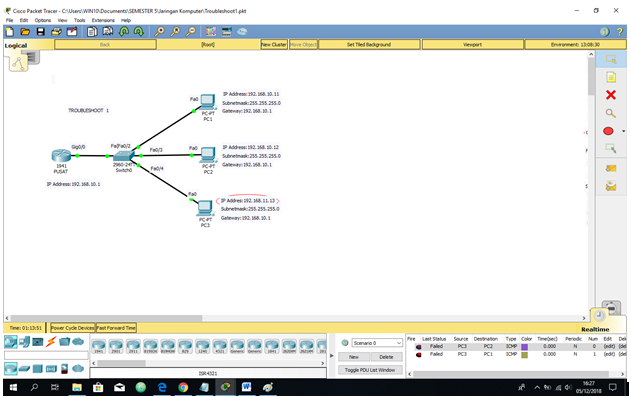 KONFIGURASI ROUTER, SWITCH DAN TROUBLESHOOT CISCO ~ Jaringan Komputer