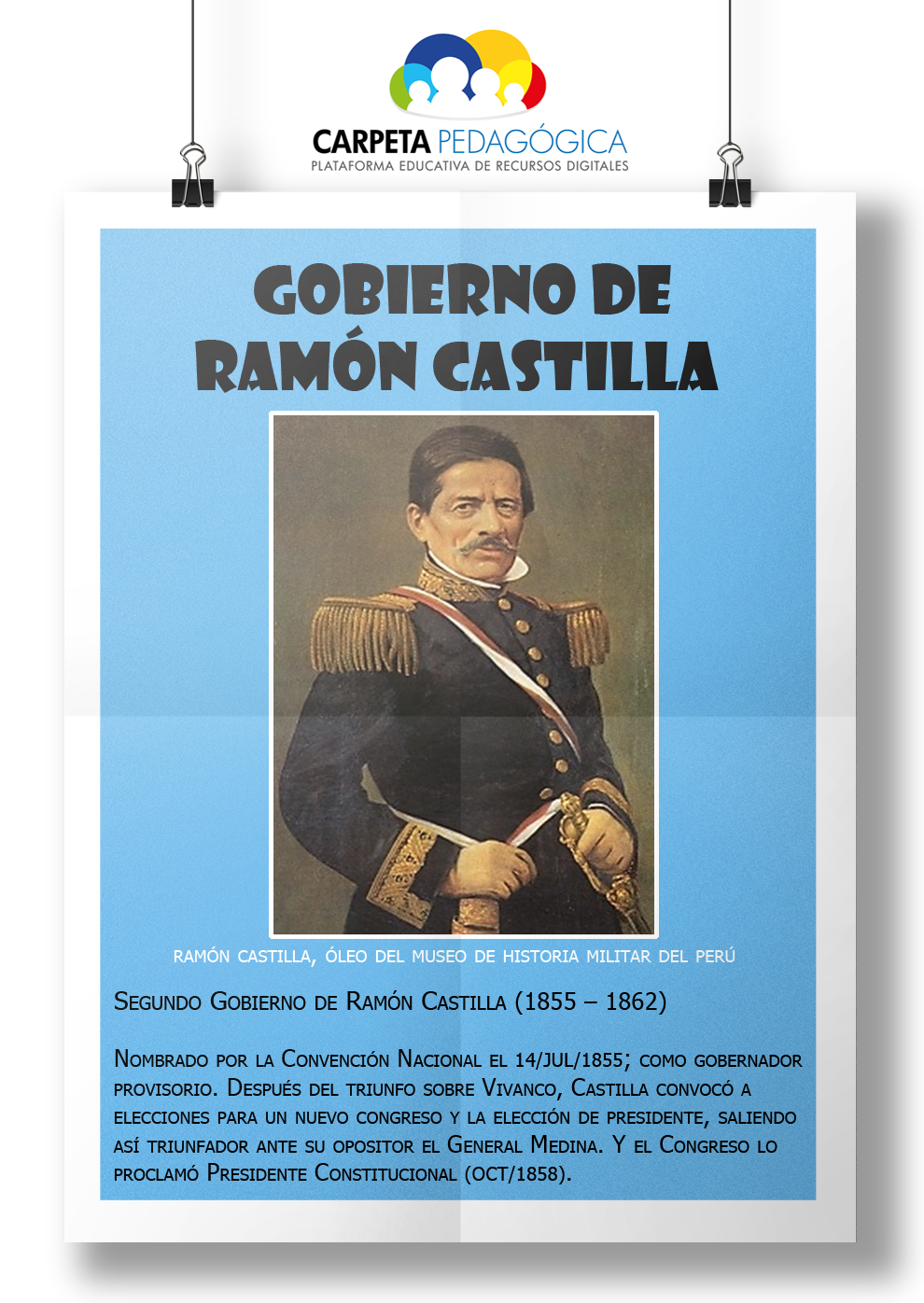 Segundo Gobierno de Ramón Castilla (1855 – 1862) | Historia del Perú