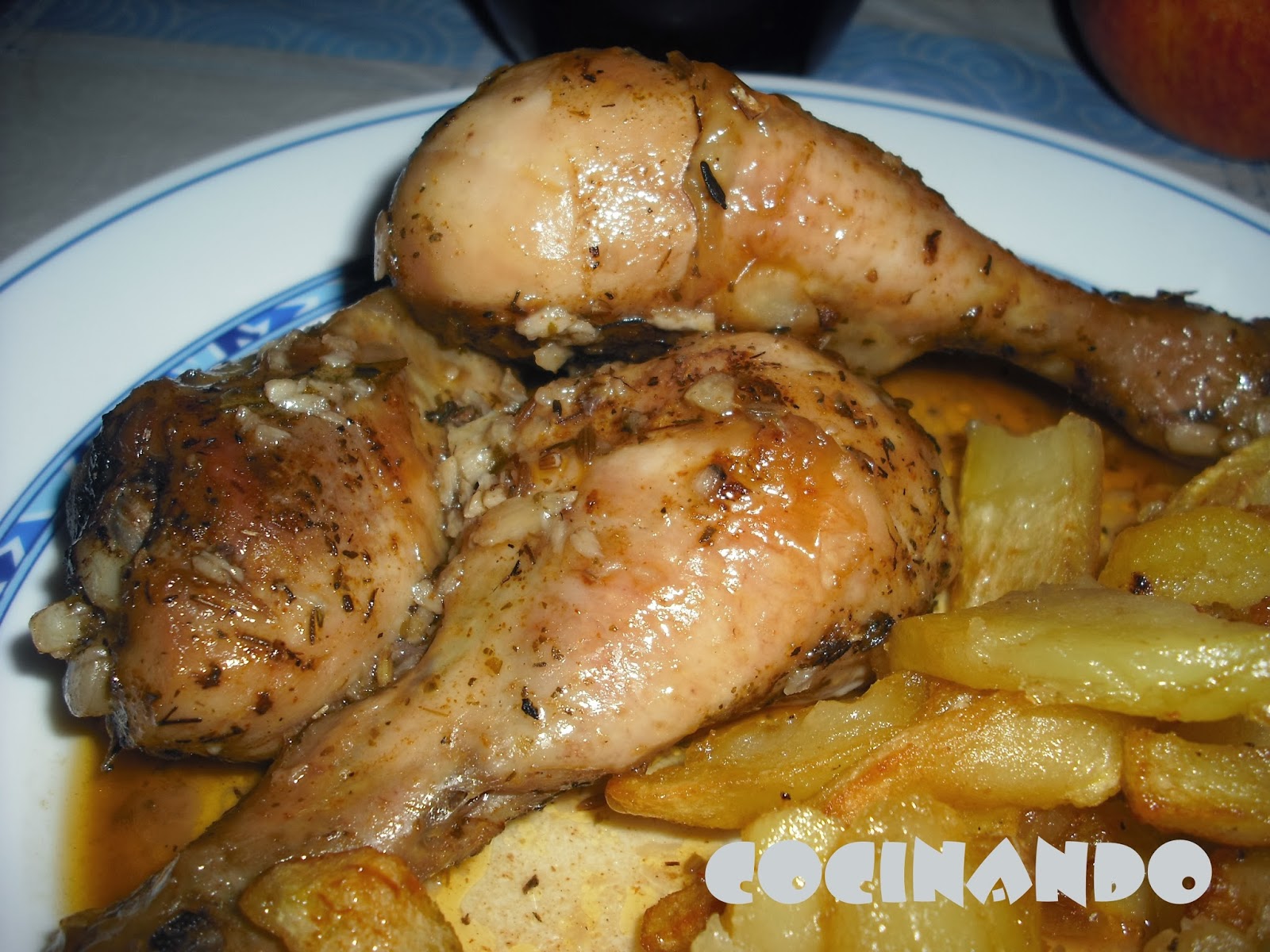 COCINANDO CON TOÑI: JAMONCITOS DE POLLO AL HORNO