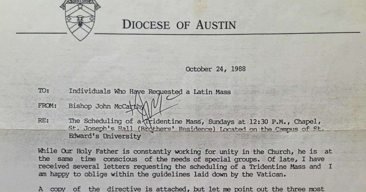 New Liturgical Movement: Photopost Request: Latin Mass Permission Slips