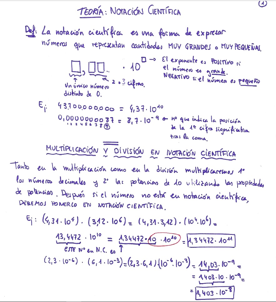 Alex Profe: Ejercicios de notación cientifica