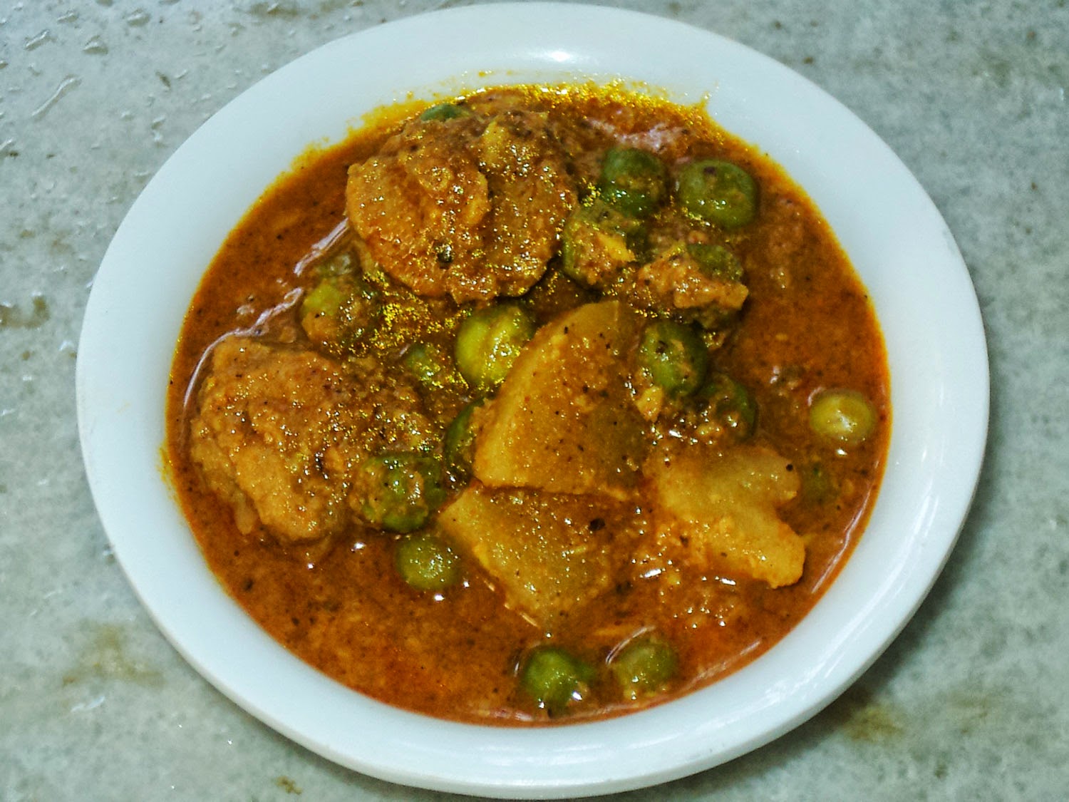 Soya Aloo Mutter Recipe, Easy Method To Make Soya Aloo Mutter Recipe