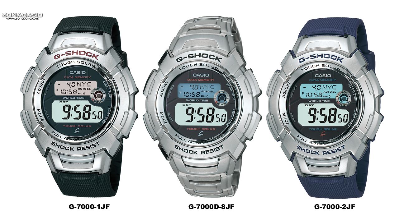 Zona Casio: Julio 2003: diez años del G-7000