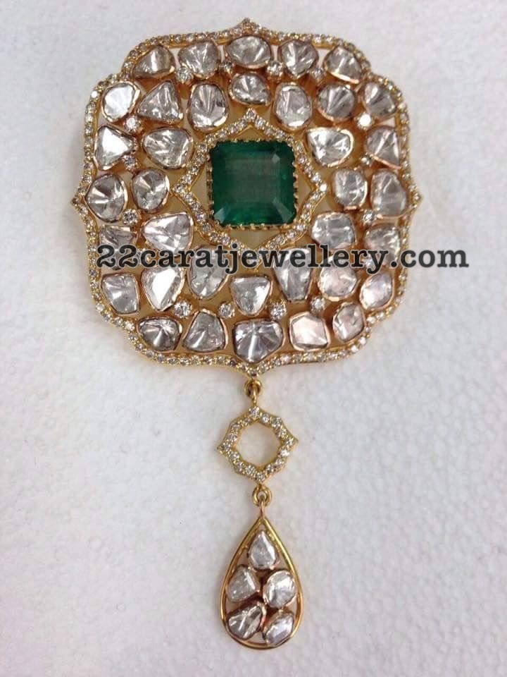 Unique Diamond Pendant Sets - Jewellery Designs