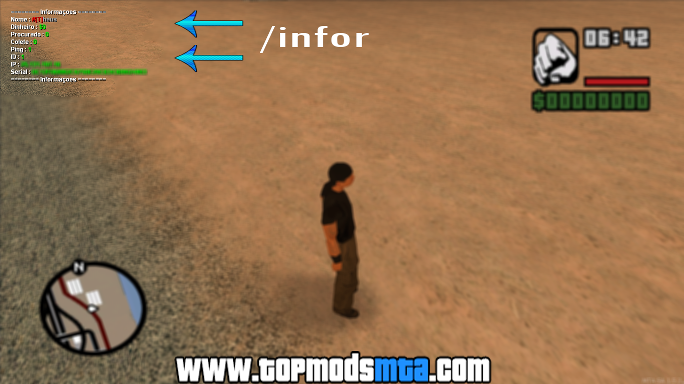 MTASA: Informaçoes Do Player No Chat - MTA Brasil