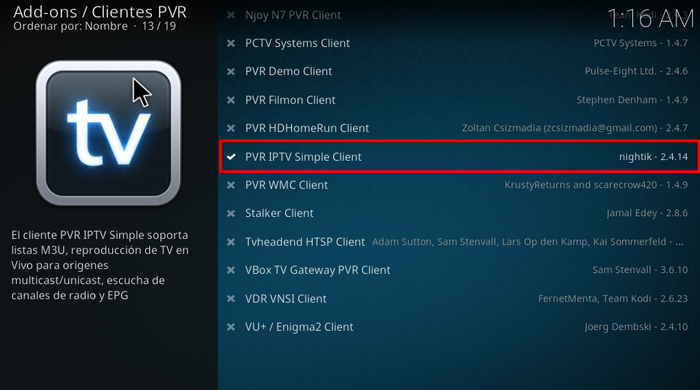 Kodi: Cómo Configurar PVR - Iptv List M3U – [Ver canales de TV en directo]