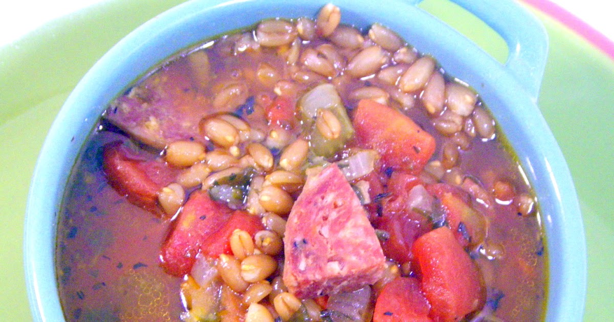 52 Ways to Cook: Salami Spelt Soup (Zuppa di Farro)