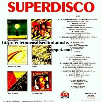 coletaneas disco funk music: SUPER DISCO - 1984