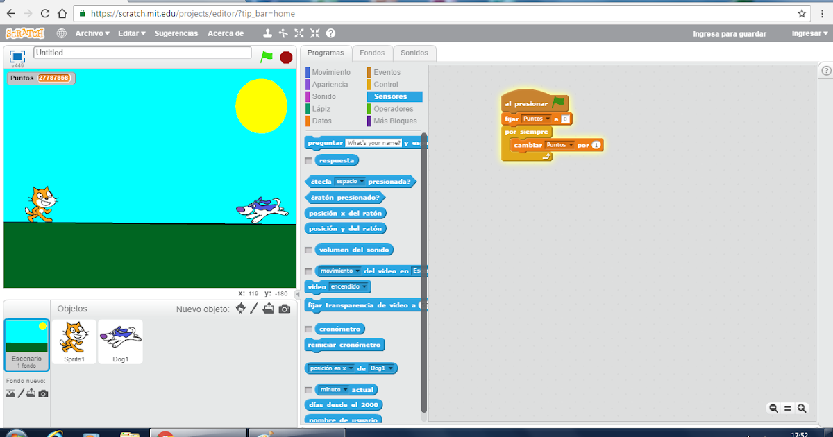 Informatica 2014-2016: Scratch- Gato y Perro