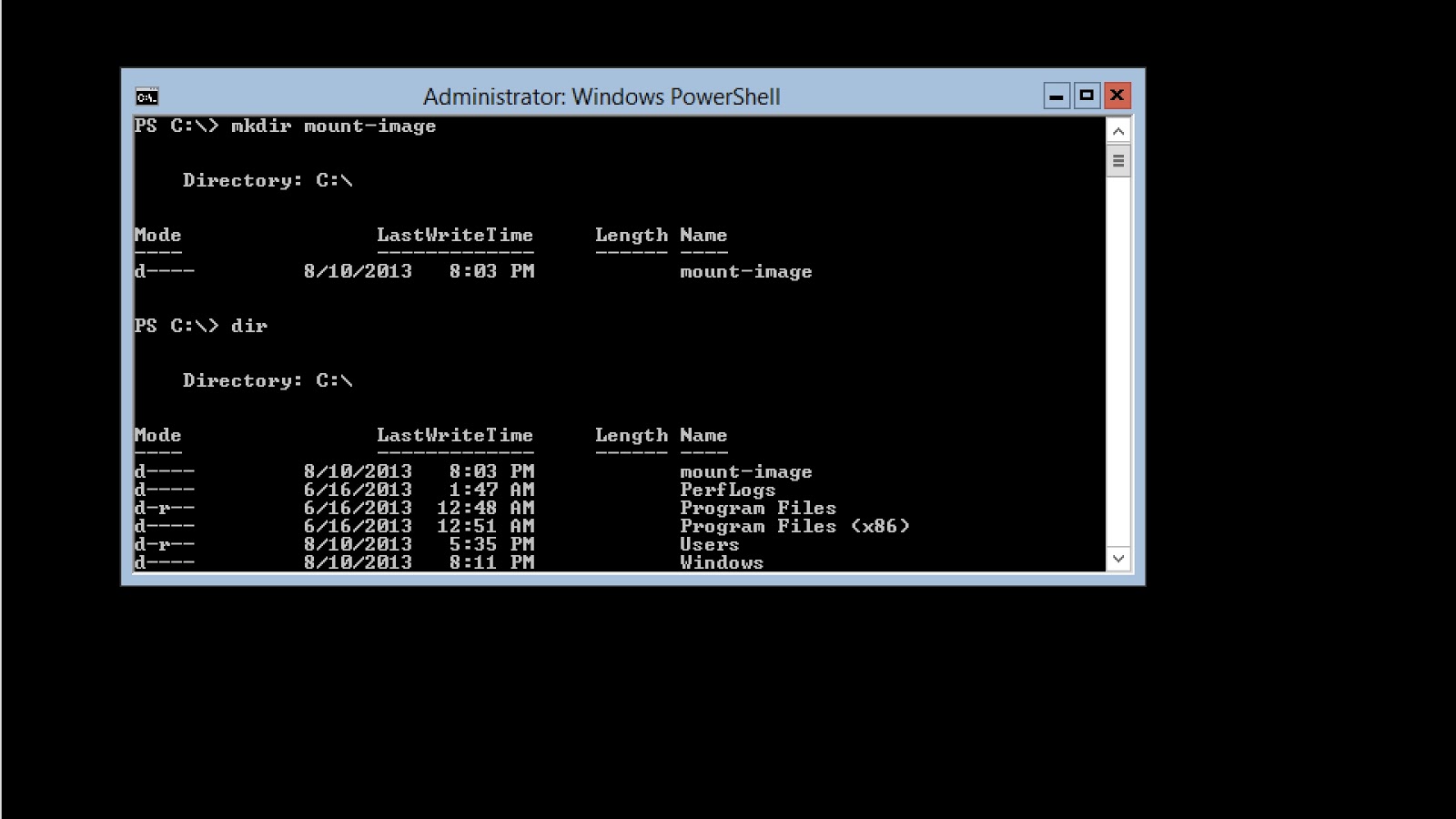 FISG - Florida IT Server Group: Mounting an Image to Convert Windows ...
