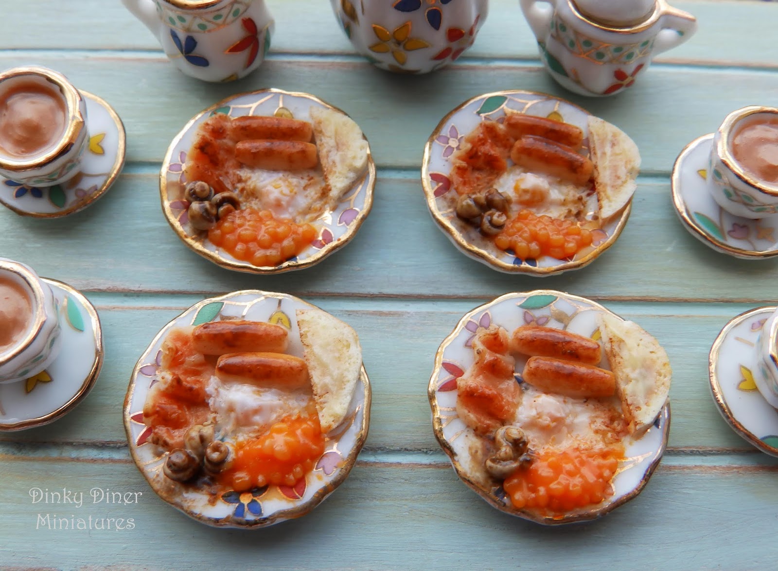 Dinky Diner Miniatures: Full English Breakfast Set