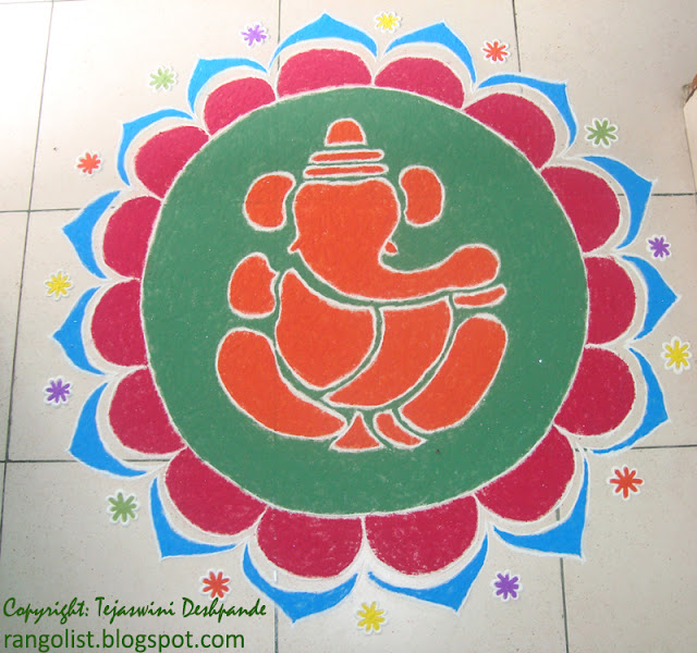Rangoli - Our Culture through Designs: Shree Ganesh Rangoli Design on ...