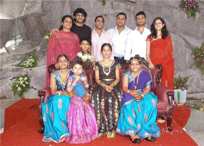 we love prabhas.. : krishnam raju his family photos