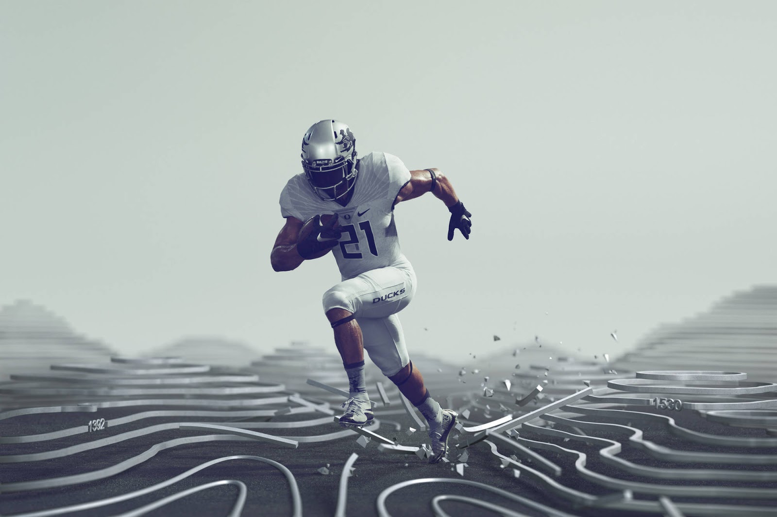 Super Punch: "The Oregon [Ducks] Pioneers football uniform features a ...