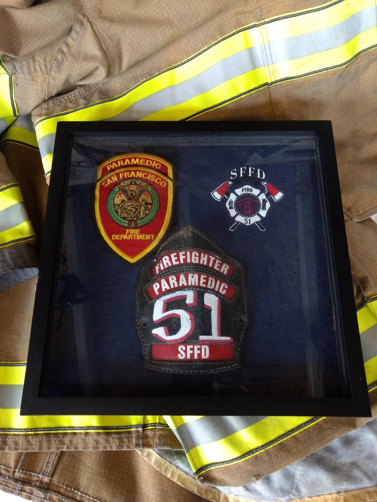 Firefighter Shadowbox Keepsake Tutorial