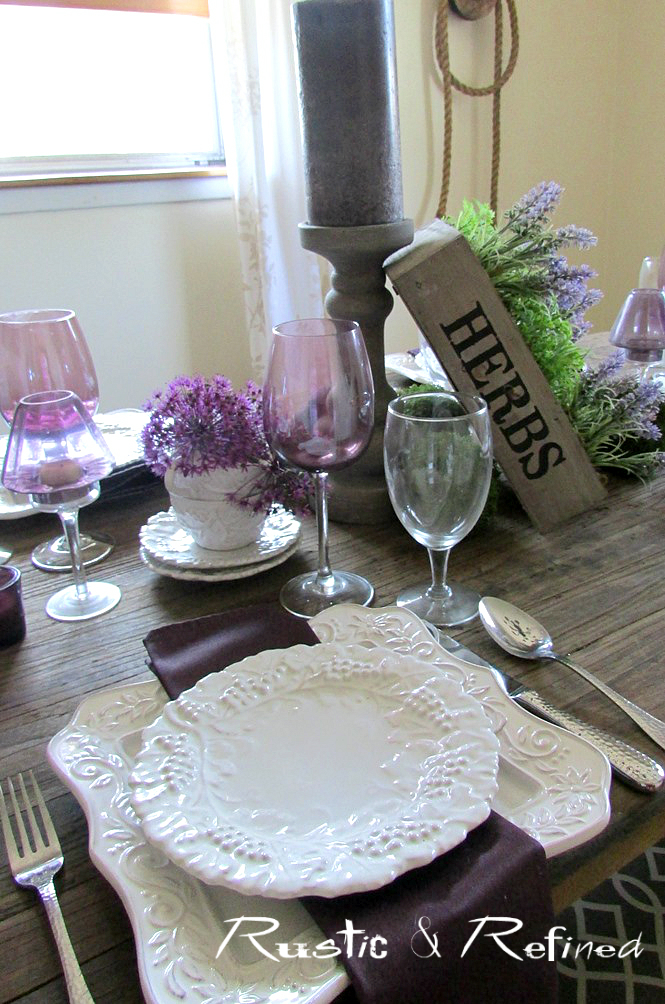 Rustic Tablescape for Spring | Rustic & Refined