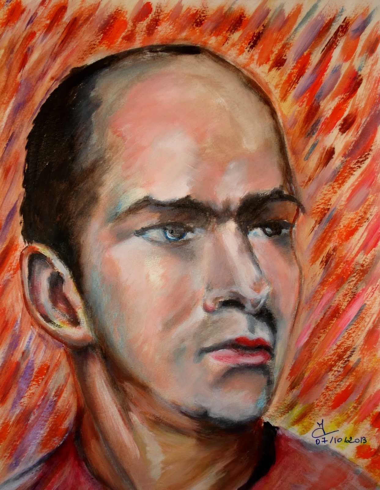 Portraits par Josette, acrylique, pastel, fusain.: portraits à l ...